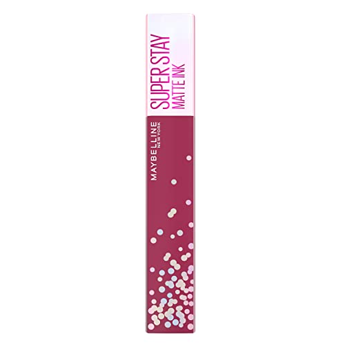 MAYBELLINE New York Super Stay Matte Ink Liquid Lipstick, Transfer Proof, Long Lasting, Limited Edition Birthday Cake Scented Shades, Party Goer, 0.17 Fl Oz