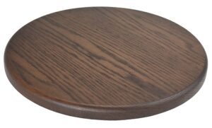 lazy susan wooden 12 inch solid oak tabletop, non-skid pantry kitchen turntable, use for spices, medications, cheese board, cabinet organizer rotates smoothly (natural oak)