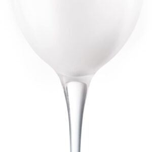 Barski Goblet - White Wine Glass - Crystal Glass - Water Glass - Opal White - Stemmed Glasses - Set of 6 Goblets - 14 oz Made in Europe