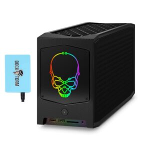 intel newest nuc 11 extreme mini desktop nuc11btmi9 black i9-11900kb 8-core, 32gb ram, 2tb pcie ssd, uhd, wifi 6, bluetooth 5.2, ethernet lan (rj-45), sd card, win10p with hub