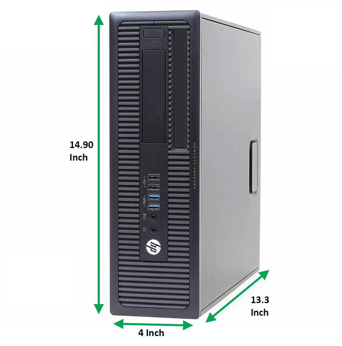 HP 600 G1 SFF Computer Desktop PC, Intel Core i7 3.4GHz Processor, 16GB Ram, 128GB M.2 SSD, 2TB HDD, Wireless Keyboard Mouse, WiFi | Bluetooth, New HP Dual 27 FHD LED Monitor, Windows 10 (Renewed)