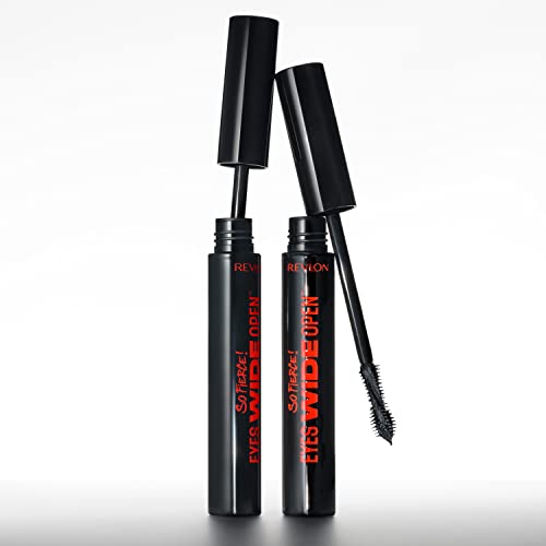 Revlon So Fierce! Eyes Wide Open Mascara with Push-up Brush, For Volumizing & High Lifting Eyelashes, Smudge-proof, Flake Resistant, 102 Black, 0.24 fl oz.