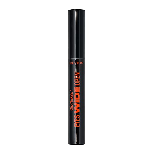 Revlon So Fierce! Eyes Wide Open Mascara with Push-up Brush, For Volumizing & High Lifting Eyelashes, Smudge-proof, Flake Resistant, 102 Black, 0.24 fl oz.