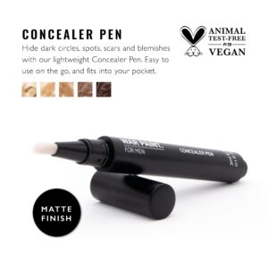 War Paint For Men Lightweight Liquid Concealer Pen - Covers Dark Circles & Blemishes - Vegan Friendly & Cruelty-Free - Natural Looking Makeup For Men - Fair Shade - 3ml