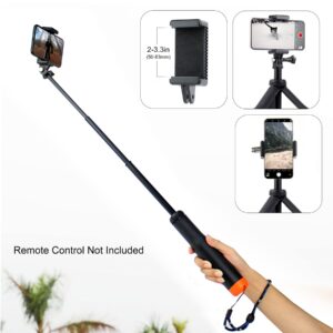 GEPULY Waterproof Selfie Stick Floating Hand Grip Tripod for GoPro Hero 12 11 10 9 8 7 6 5 4 3 2, Fusion, Max, Most Action Cameras Used as a Floating Tripod, Hand Grip, Selfie Stick, Tripod Stand