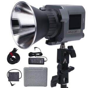 aputure amaran 60d s,amaran 60d cob daylight led video light,65w 5600k bluetooth app control 8 built-in lighting effects dc/ac power supply