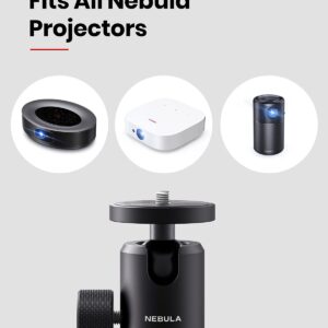 Anker NEBULA Capsule Max, Pint-Sized Wi-Fi Mini Projector with Anker Nebula Projector Lightweight and Adjustable 3-ft Floor Stand