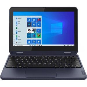 Lenovo 300w Gen 3 82J1000KUS LTE, UMTS 11.6" Touchscreen 2 in 1 Notebook - HD - 1366 x 768 - AMD 3015e Dual-core (2 Core) 1.20 GHz - 4 GB RAM - 64 GB Flash Memory - Abyss Blue