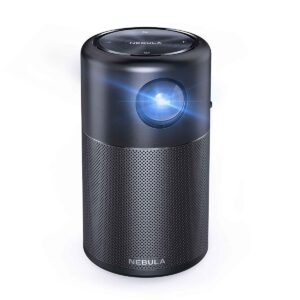 Anker Nebula Capsule, Smart Wi-Fi Mini Projector with Anker Nebula Projector Lightweight and Adjustable 3-ft Floor Stand