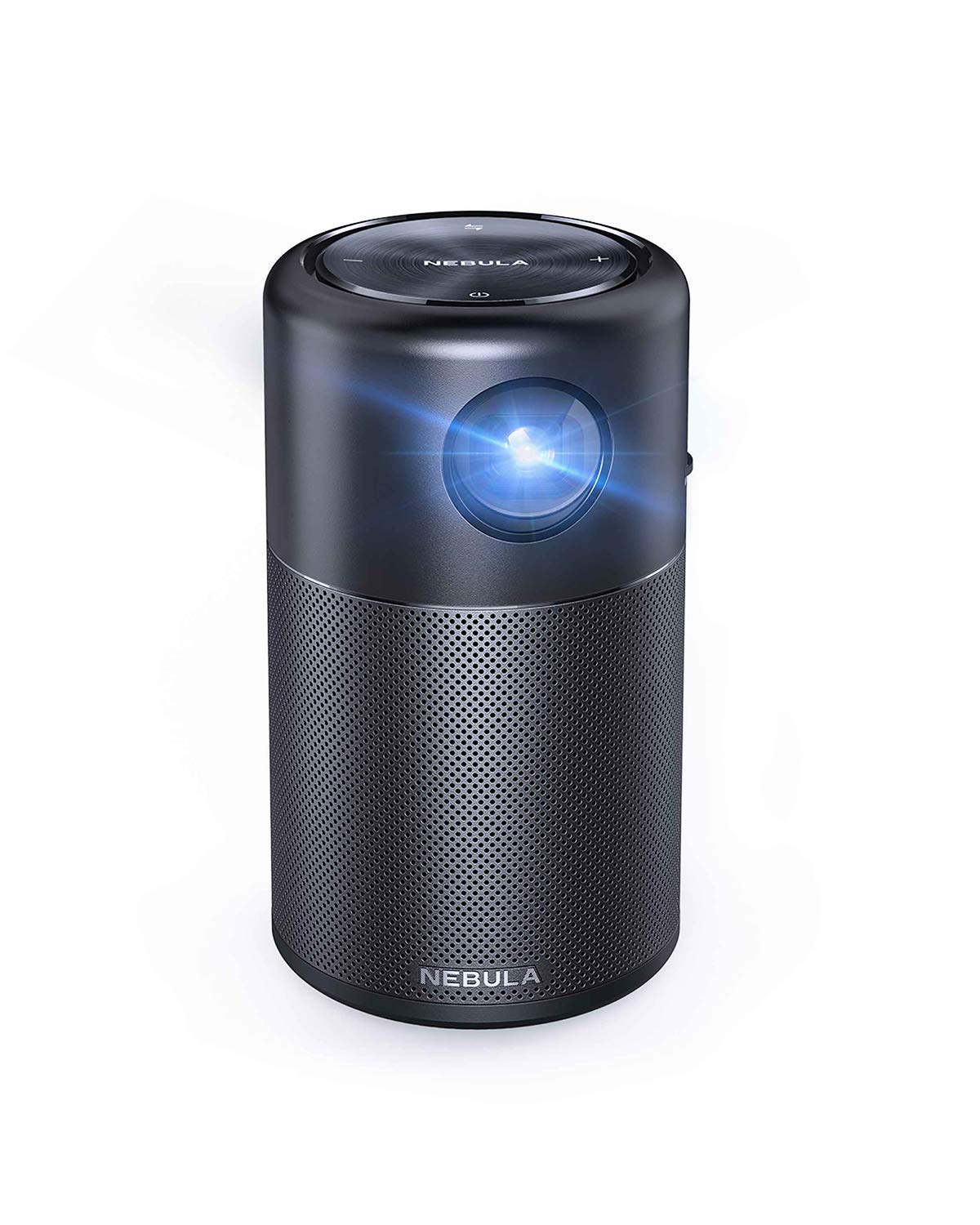 Anker Nebula Capsule, Smart Wi-Fi Mini Projector with Anker Nebula Projector Lightweight and Adjustable 3-ft Floor Stand