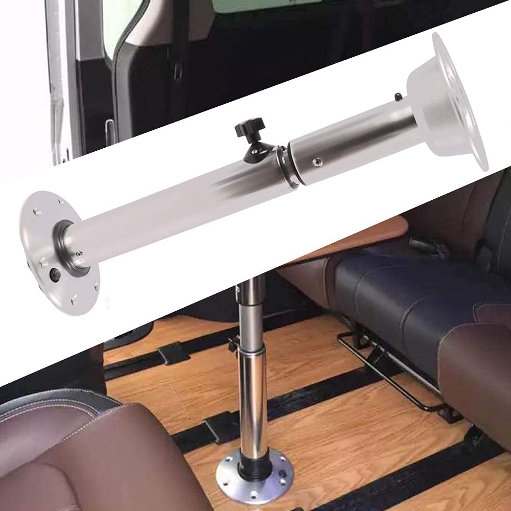 Gdrasuya10 Adjustable Table Pedestal Stand Base for Caravan Motorhome or Boat,Adjustable Telescopic Pedestal 22-28 Inch,Table Pedestal Kit for RV Marine Boat