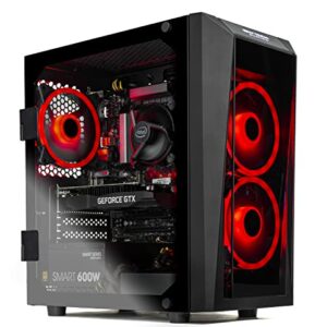 Skytech Gaming Blaze II Gaming Computer PC Desktop - Intel Core-i5 10400F 2.9GHz, GTX 1660 Super 6G, 500GB SSD, 16GB DDR4 3200, RGB, AC WiFi, Windows 10 Home 64-bit