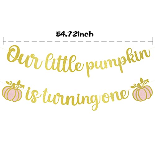 Our Little Pumpkin is Turning one Banner, Little Pumpkin Banner, Little Pumpkin Baby Shower Decorations, Pumpkin First Birthday,Fall Baby Shower Decorations