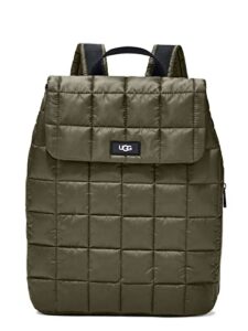 ugg women's adaya backpack puff backpack, olive night, one size