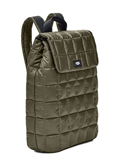 UGG Women's Adaya Backpack Puff Backpack, Olive Night, One Size