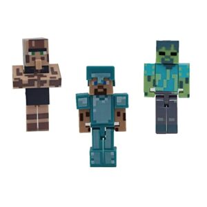 8pcs Pixel cake toppers figures Pixel Miner birthday cake decoration for the Pixel Miner party supplies