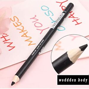 Black Eyeliner Pencil Set - 12 PCs Smudge Proof Matte Waterproof Long Lasting Makeup Eye Liners