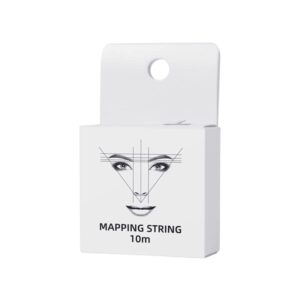 premium eyebrow mapping string for microblades ink-containing easy to draw straight lines and create a clear eyebrow positioning chart 10m (white)