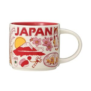 starbucks been there series japan 2021 ceramic coffee mug, 14 oz