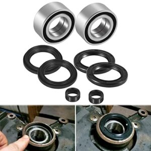 front wheel bearings & seals kit fit for honda foreman trx400 / trx450 / trx500 / trx680 fe fm fpe fpm, pre lubricated, stable performance