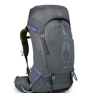 Osprey Aura AG 50L Women's Backpacking Backpack, Tungsten Grey, Medium/Large