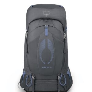 Osprey Aura AG 50L Women's Backpacking Backpack, Tungsten Grey, Medium/Large