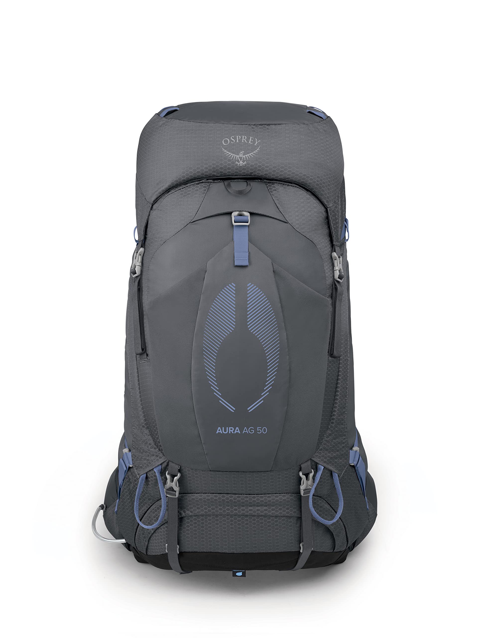 Osprey Aura AG 50L Women's Backpacking Backpack, Tungsten Grey, Medium/Large