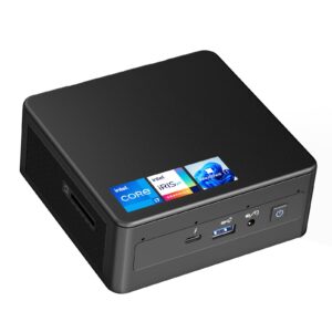 intel nuc 11 nuc11pahi7 panther canyon mini pc, i7-1165g7, 32gb ram, 1tb ssd, mini computers windows 11 pro for business home office, support 8k/wifi 6/4k quad display/bluetooth 5/thunderbolt 3