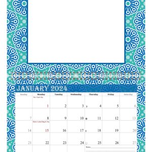 2024 Photo Frame Wall Spiral-bound Calendar (Add Your Own Photos) - 12 Months Desktop/Wall Calendar/Planner - (Edition #015) (26)