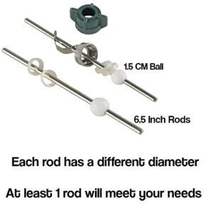 Do it Best Bathroom Sink Stopper Replacement Pop Up Center Assembly- Ball Rod- Lavatory Drain Universal Popup Assembly Repair Kit- Pack of 2 Lift Rod