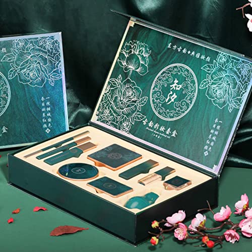 NC Zhiyi Huanyan Ancient Rhyme Xizi Oriental Makeup Set Eye Shadow Lipstick Set Box Cosmetics Chinese Style Gift Box Beauty Makeup