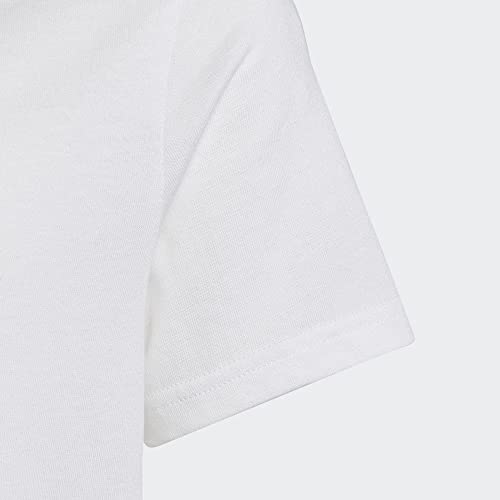 adidas Boys' Soccer Logo Tee, White, Small