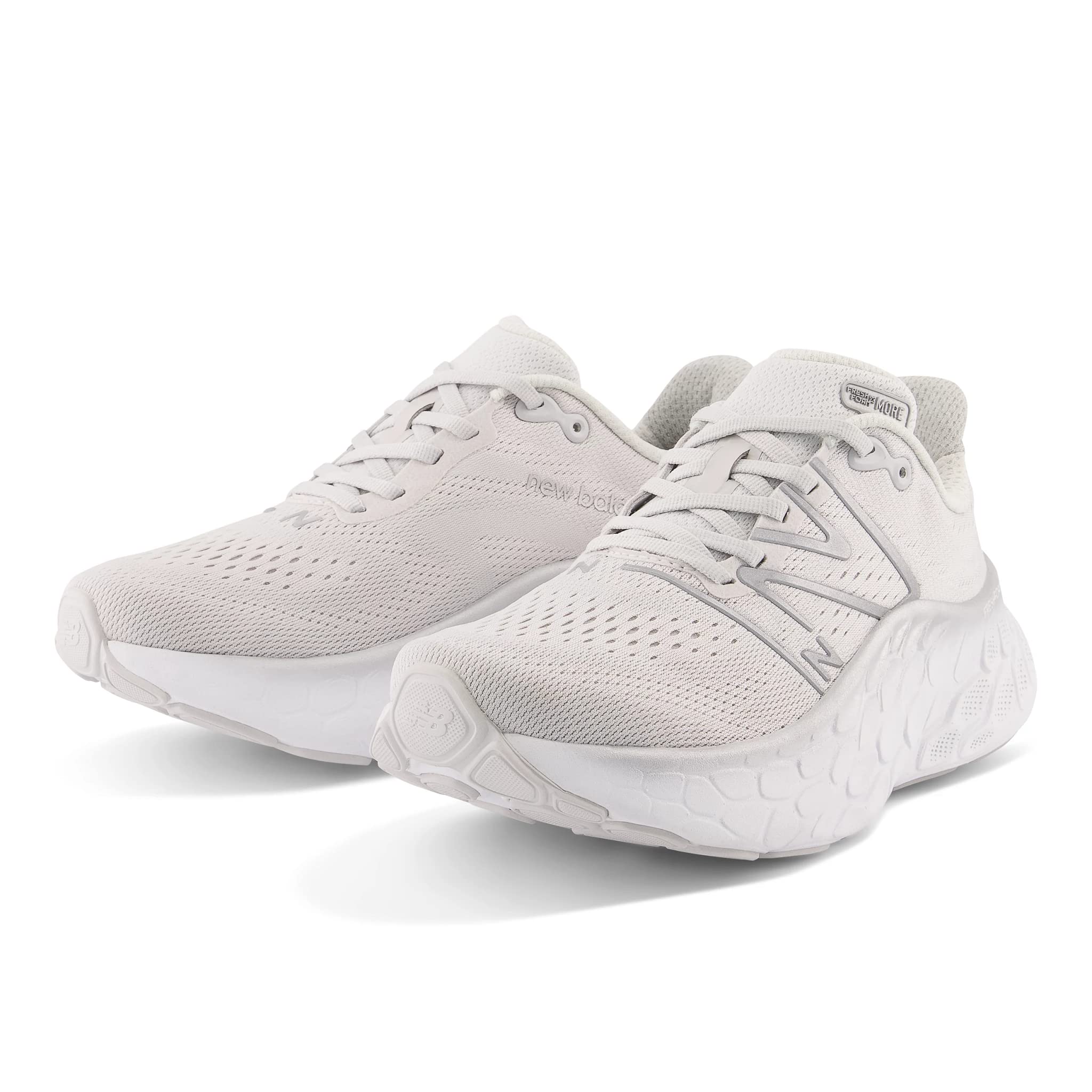 New Balance Women's Fresh Foam X More V4 Running Shoe, Summer Fog/Rain Cloud, 13 Wide