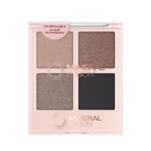 mineral fusion eye shadow palette - rock show for women - 0.25 oz eye shadow (refillable)