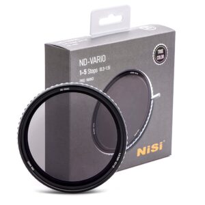 nisi 77 mm true colour 1-5 aperture nd-vario variable nd vnd filter (nd2-nd32)