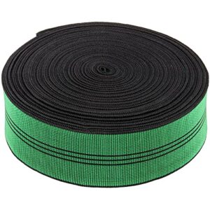 jeuihau 2.7 inches x 65.6 feet sofa elastic webbing, black elastic webbing band, diy upholstery, repair and modification, stretchy spring alternative, sofa, couch, chair webbing