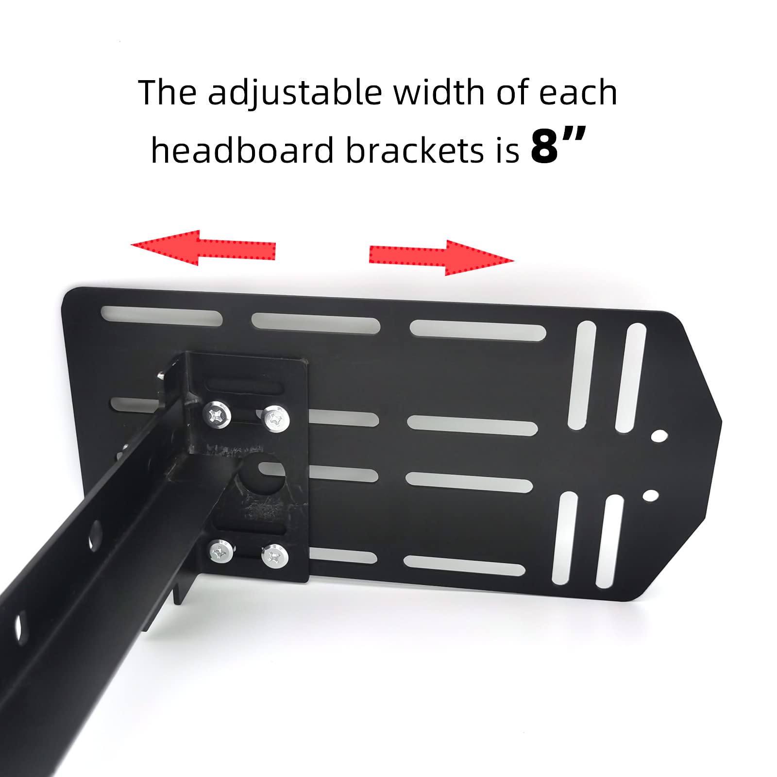 2 Pcs King Bed Headboard Attachment Bracket Modification Plate，Bed Frame Brackets Adapter Headboard Attachment Bracket Fit for Headboard Extra Heavy Duty