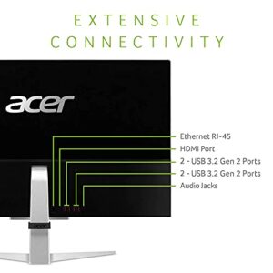 Acer Aspire C27-1655-UA12 AIO Desktop | 27" Full HD IPS Display | 11th Gen Intel Core i5-1135G7 | Intel Iris Xe Graphics | 12GB DDR4 | 512GB NVMe M.2 SSD | Intel Wireless Wi-Fi 6 | Windows 11 Home