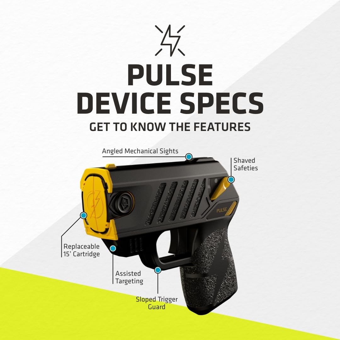 TASER Pulse Self-Defense Kit - Includes 2 Cartridges, 1 Soft Carry Sleeve, and 1 Conductive Practice Target - Protect Yourself with Confidence (Pulse)