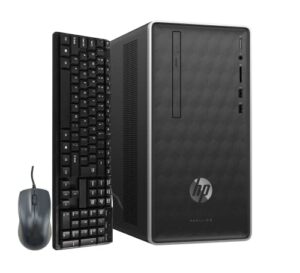 hp pavillon 590-a0019 tower computer desktop pc, amd dual core a9-9425 3.10ghz processor, hdmi, |8gb ram ddr4| |1tb hard drive|, wifi and bluetooth, keyboard mouse, windows 10 (renewed)