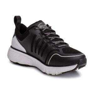 dr. comfort grace women's double depth athletic shoe - black 8.5 wide (c/d)