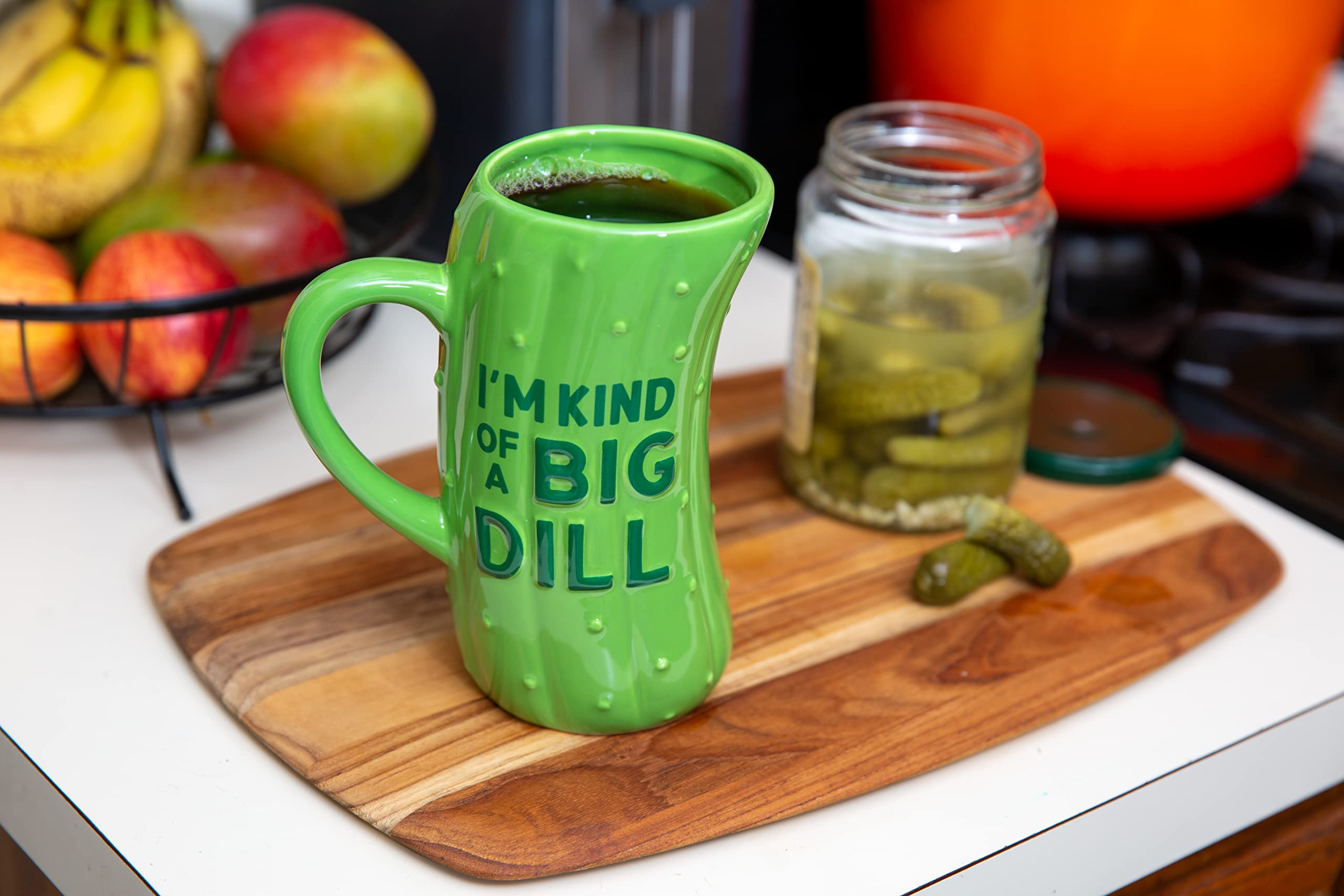 BigMouth Pickle Mug, Green, Large