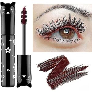 brown mascara waterproof fast dry eyelashes eye makeup volumizing lengthening defining curling multiplying buildable formula