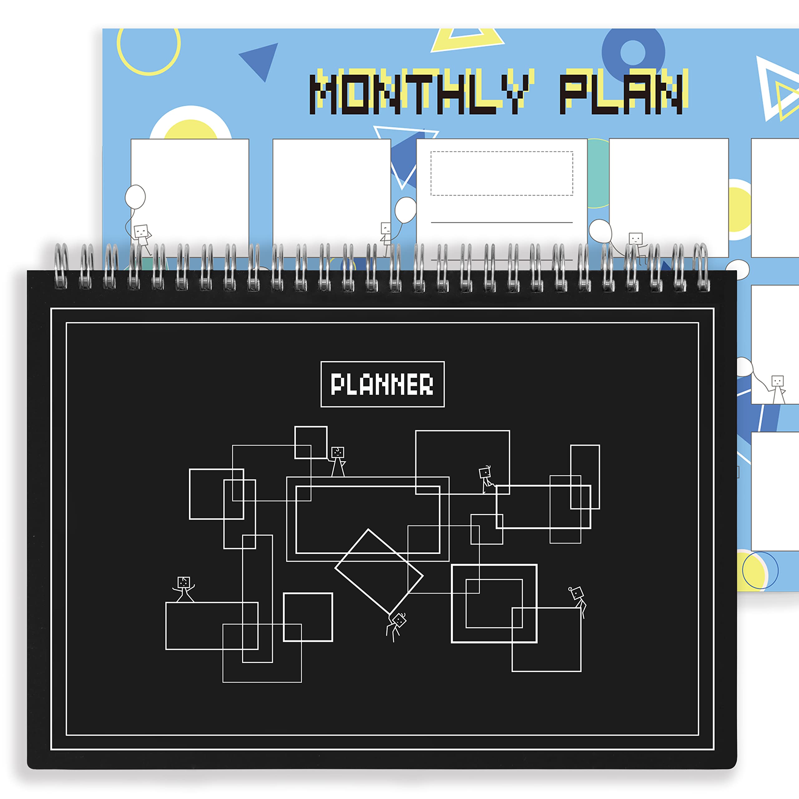 Planner 2023-2024 Work and Study Annual Plan Daily & Monthly Planner, Undated Time Management Notebook, Simple to Use, B5(6.93" x 9.84").