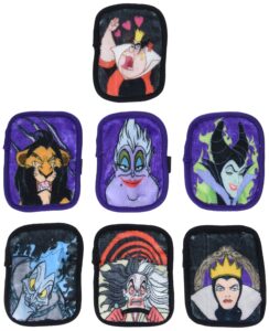 makeup eraser, 7-day set, erase all makeup with just water, including waterproof mascara, eyeliner, foundation, lipstick, and more, disney villains, 7 ct.