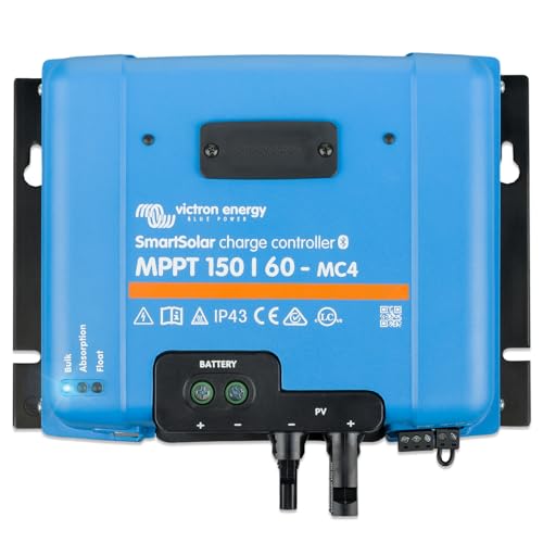 Victron Energy SmartSolar MPPT MC4 150V 60 amp 12/24/36/48-Volt Solar Charge Controller (Bluetooth)