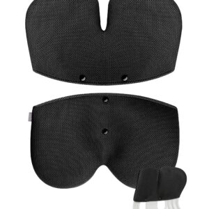 curble Grand Cover, Detachable Cover for Adult Chair, Ergonomic Chair Back Support and Lumbar Support (Black)