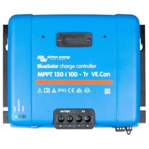 victron energy bluesolar mppt tr ve.can 150v 100 amp 12/24/36/48-volt solar charge controller