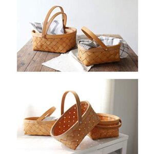 SEWACC Wicker Basket, Handmade, Durable, Flexible, Environmentally Friendly, Storage Container, Large