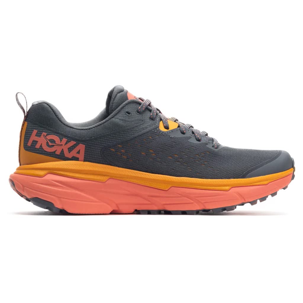 HOKA ONE Women's Challenger ATR 6 Textile Synthetic Trainers, Castlerock/Camellia, 9